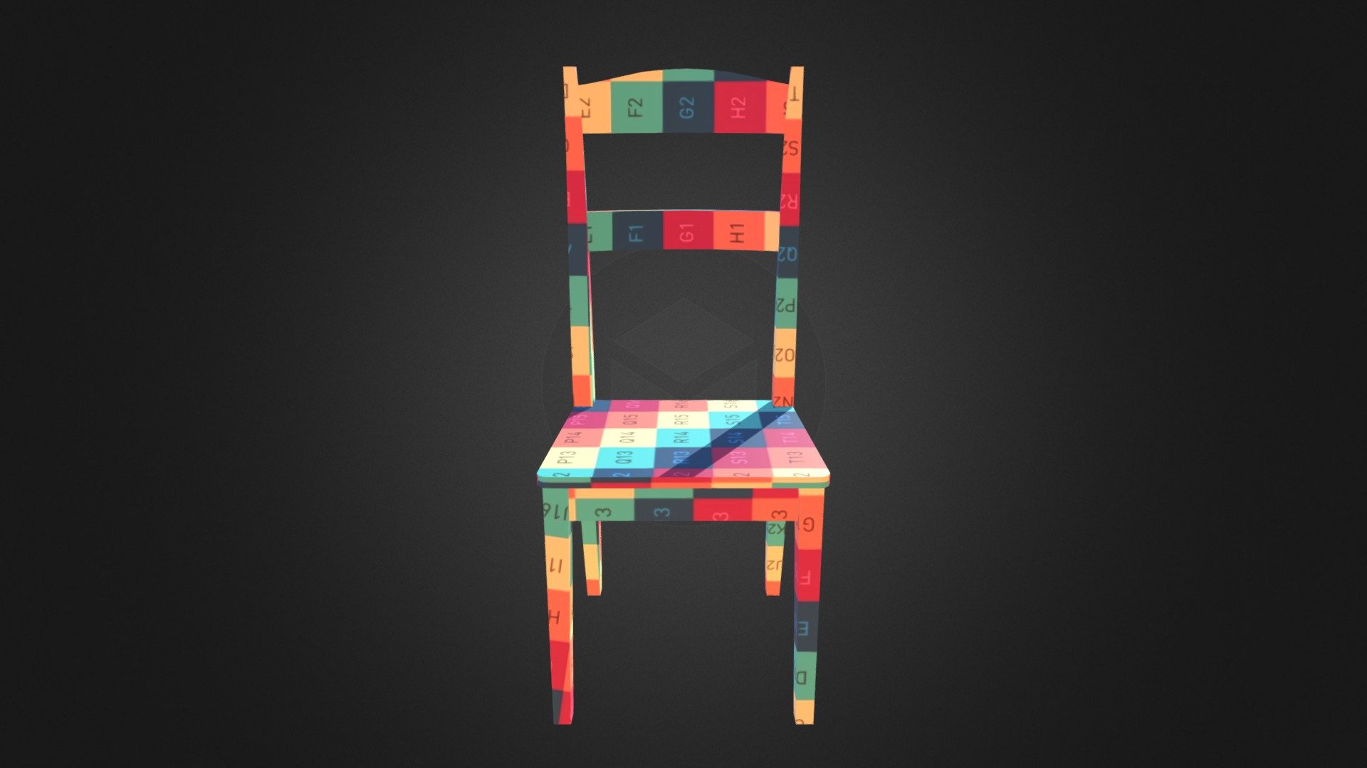 Chair3 UV - 3D model by mattnelsonUC [5da4dd3] - Sketchfab
