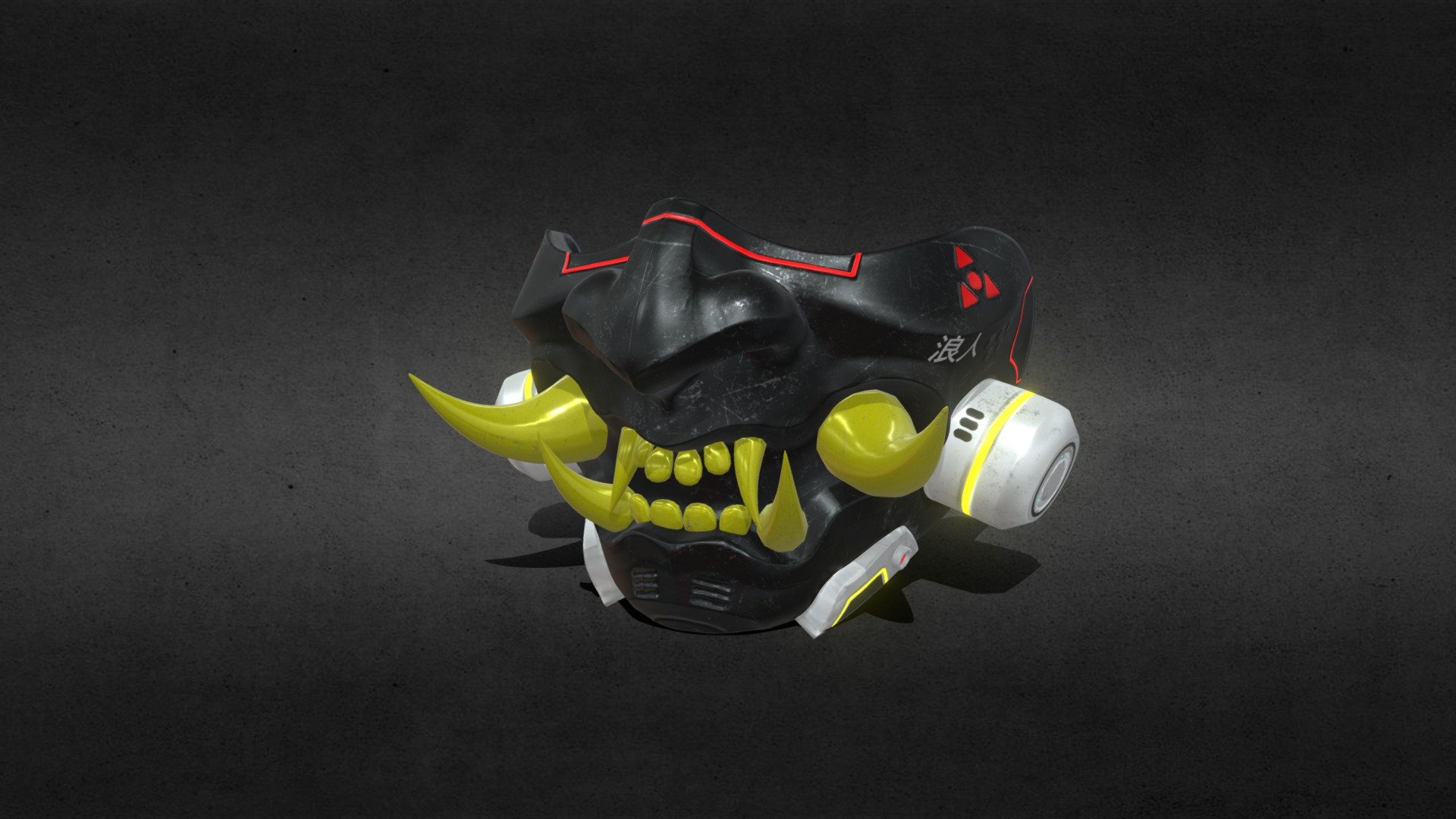 Cyberpunk Samurai mask - Download Free 3D model by sayan art (@sayan ...