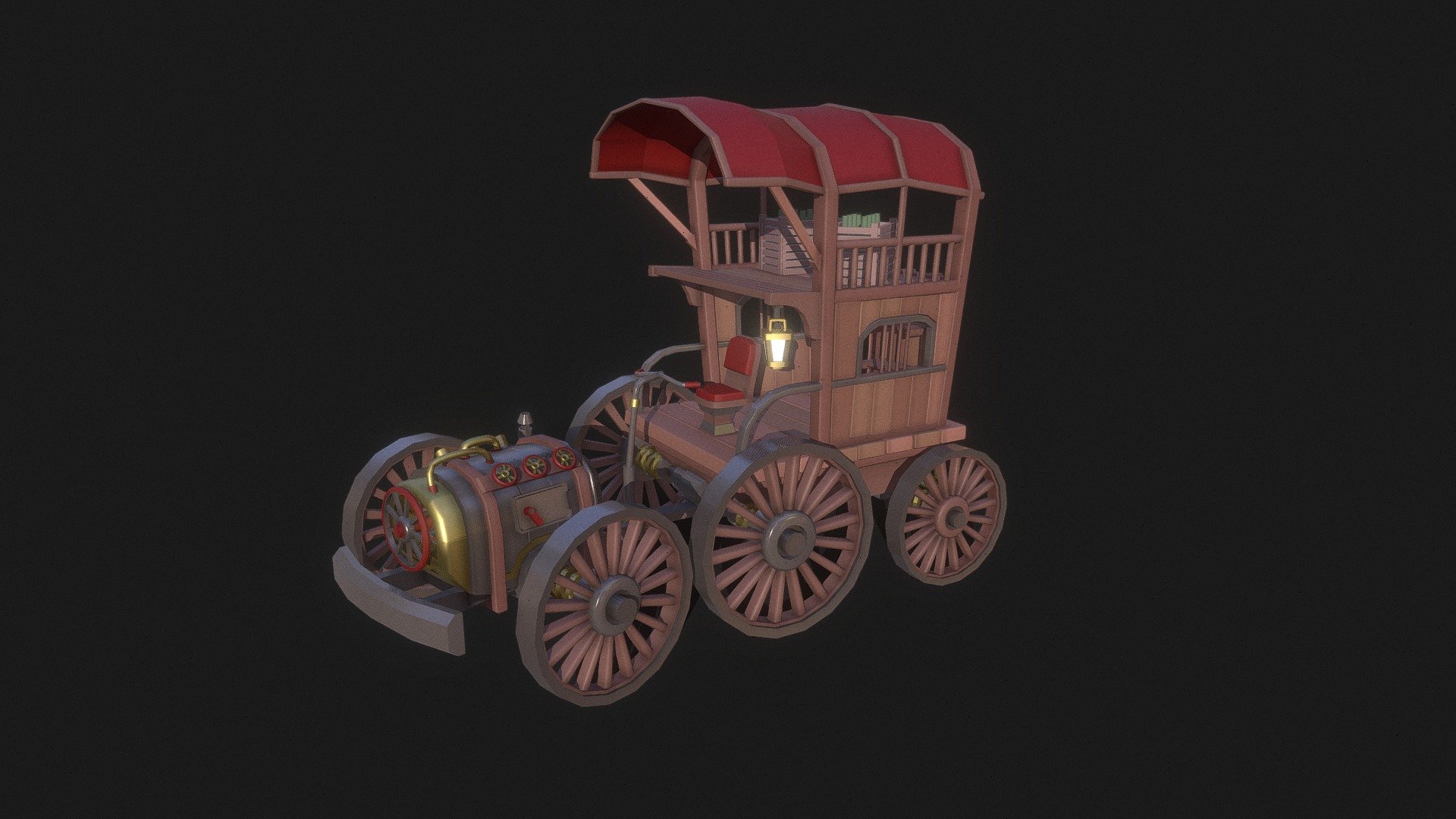 steampunk carriage - Download Free 3D model by cepela [5da5f2a] - Sketchfab