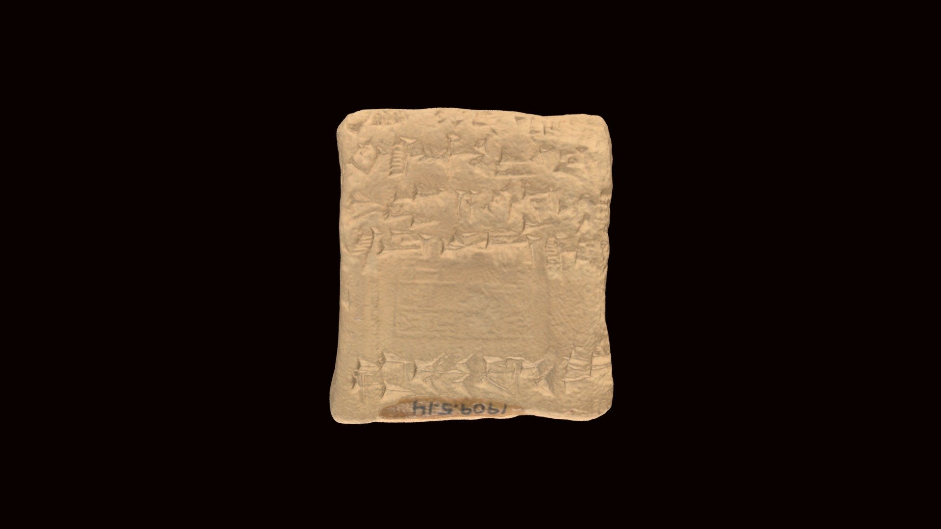 Cuneiform Tablet HMANE1909.5.14 - 3D model by Harvard Museum of the ...