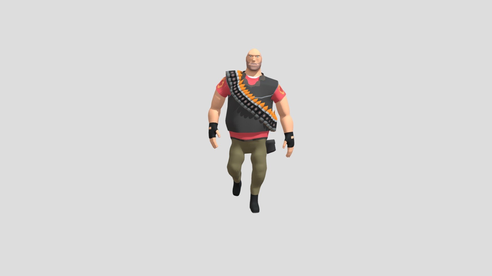 TF2 Heavy@Start Walking - 3D model by t.flores [5da6957] - Sketchfab