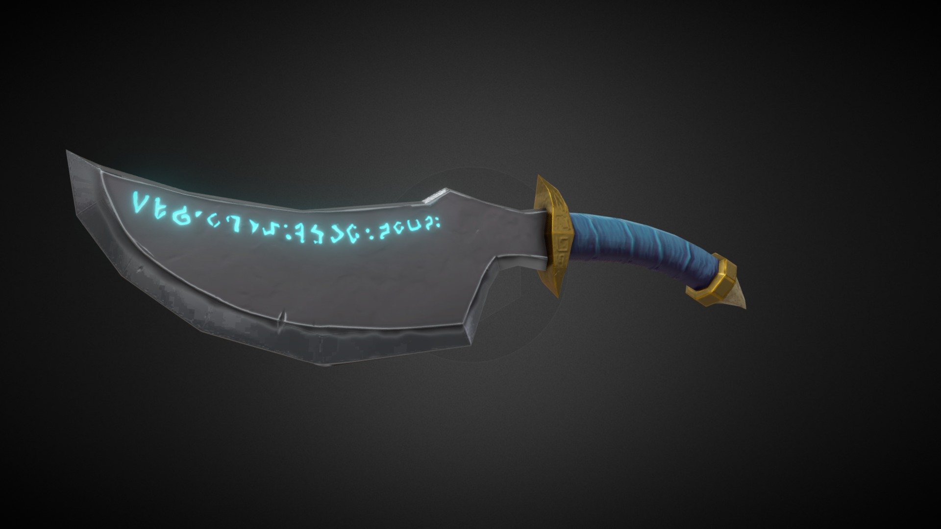 Low poly dagger - 3D model by inxx [5da834e] - Sketchfab