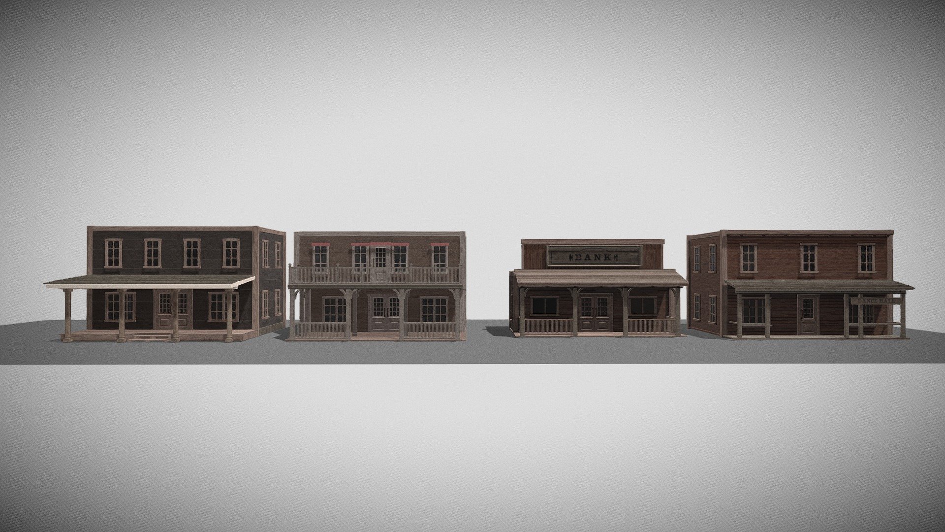 Wild West Buildings - 3D model by EmelieHassel [5da8ef1] - Sketchfab