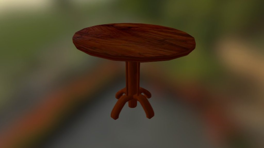 Saloon Table - 3D model by megabassx0 [5da97d4] - Sketchfab