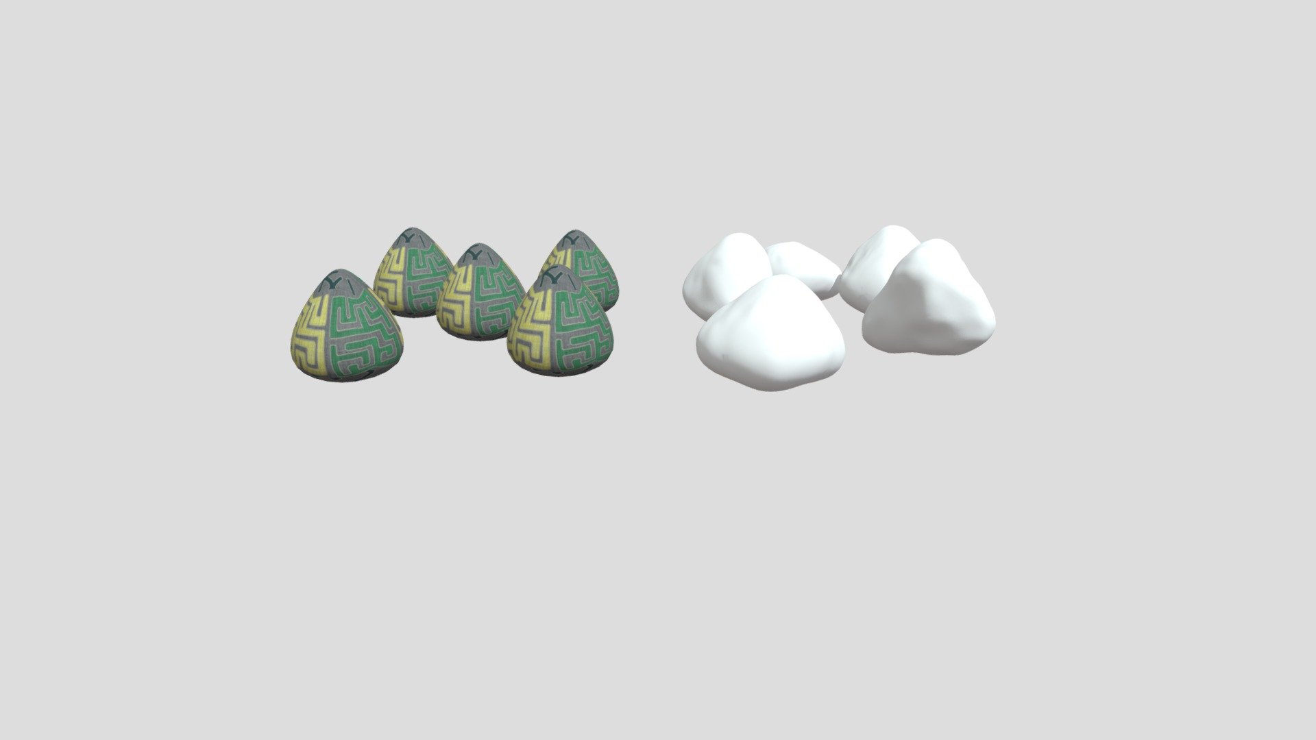 Batu Seremban (Batik and Rock) - 3D model by mystery24 [5dac61f ...