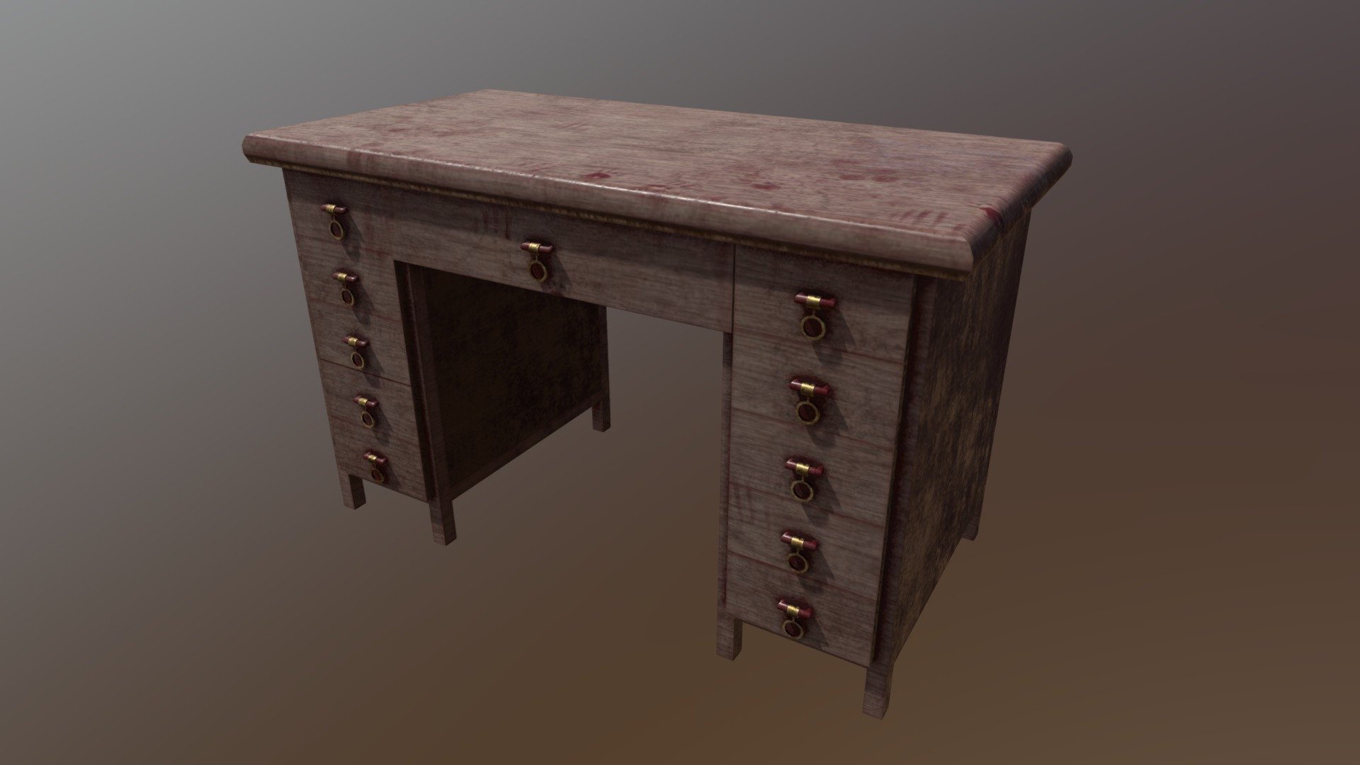 Old Desk - 3D model by Warmy [5daf649] - Sketchfab