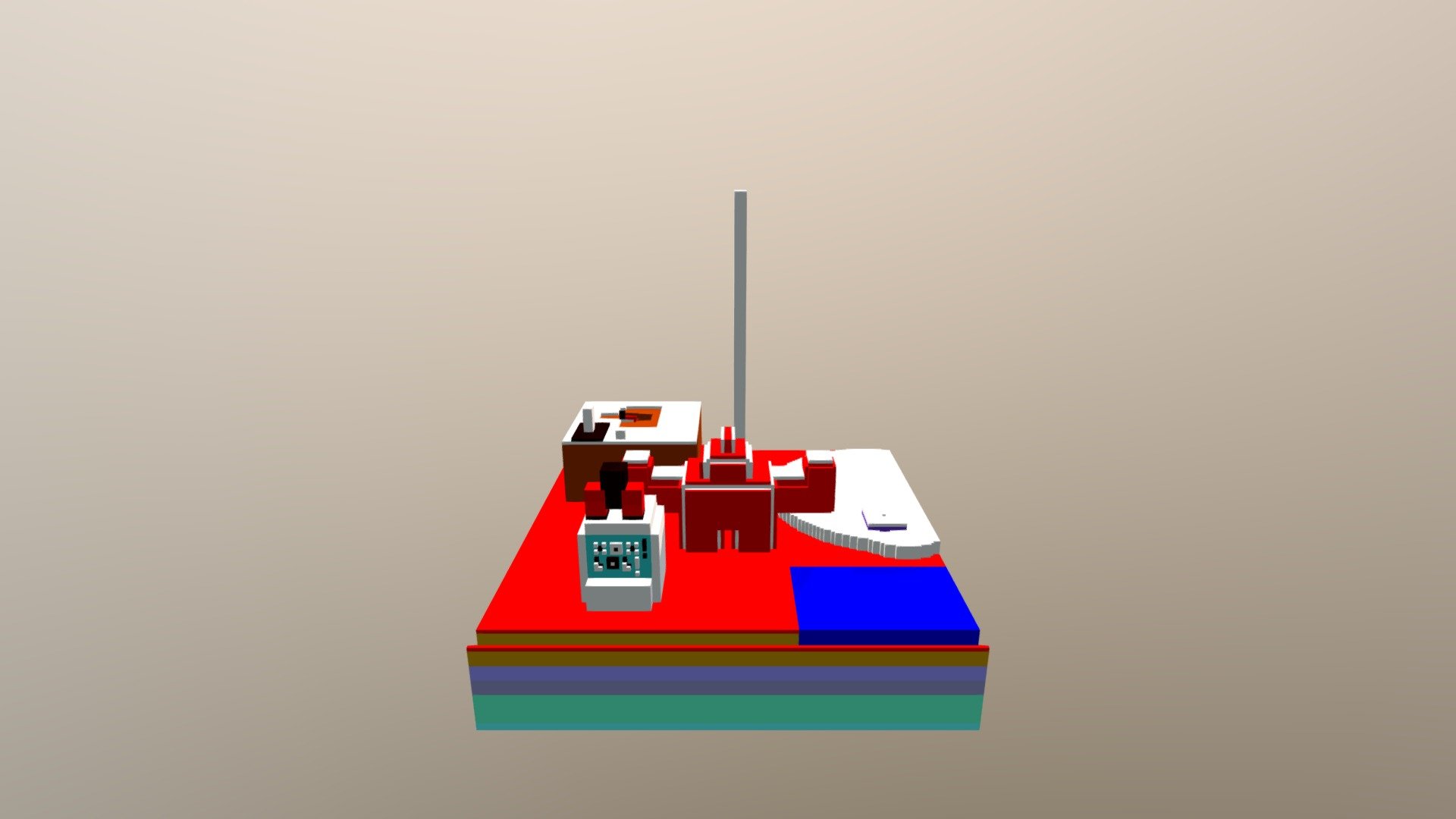 Landscape2 Ariel - 3D model by KidsGreatMinds [5db022d] - Sketchfab
