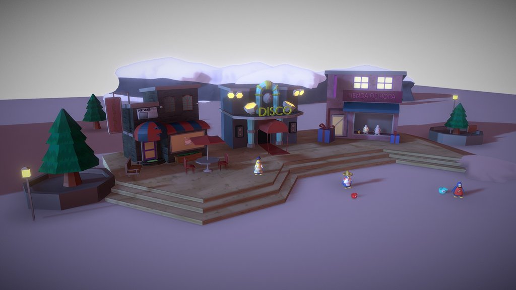 club penguin - A 3D model collection by beyondmemers - Sketchfab