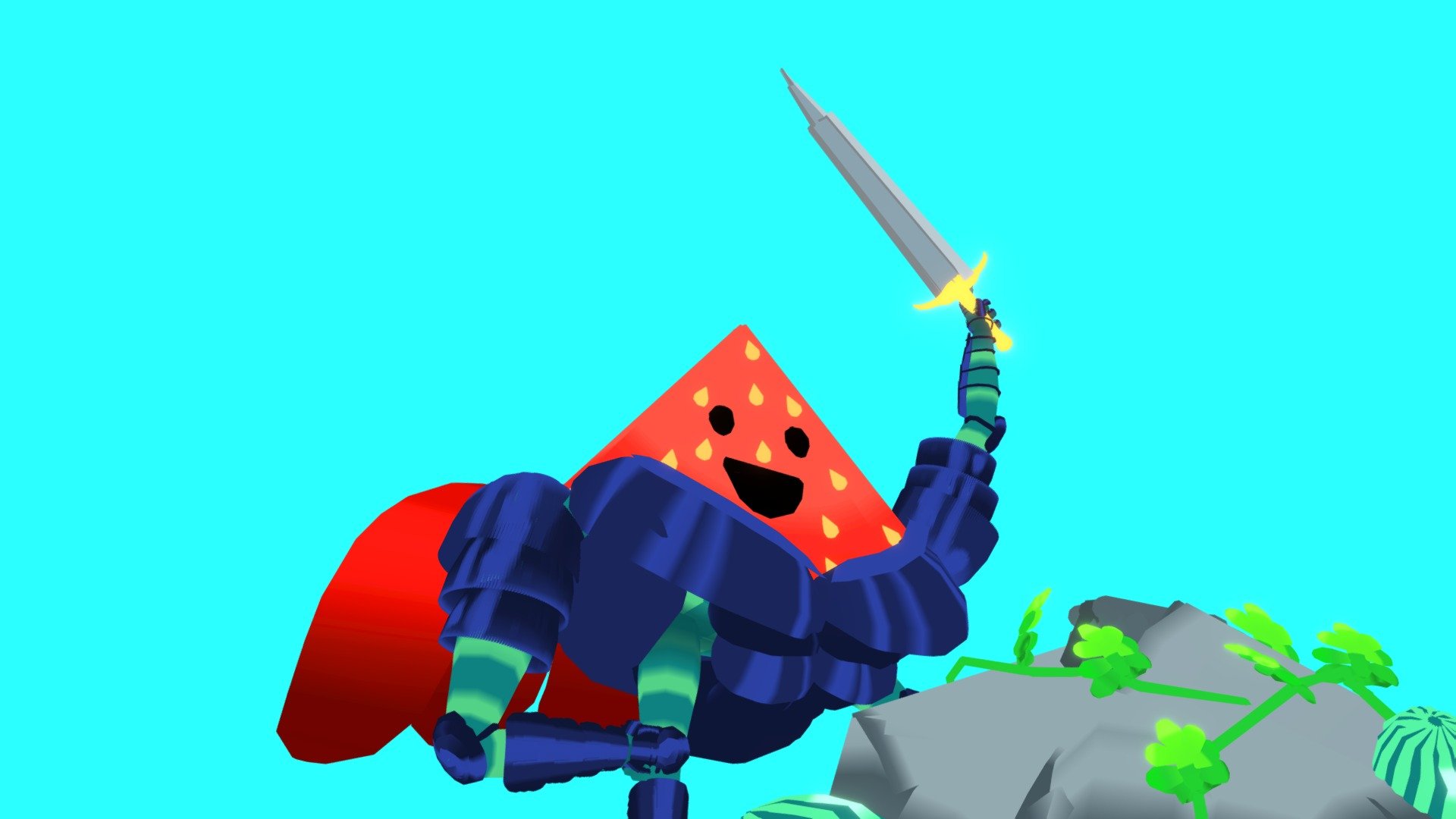 Quill - Watermelon Guardian - 3D model by Javsot [5db07bd] - Sketchfab
