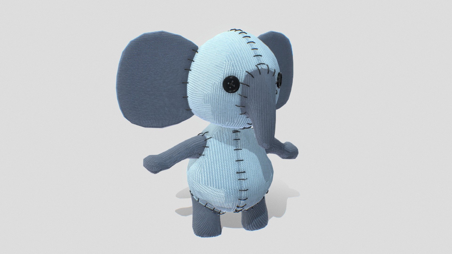 Animated Elephant Character - Download Free 3D model by bgilgen ...