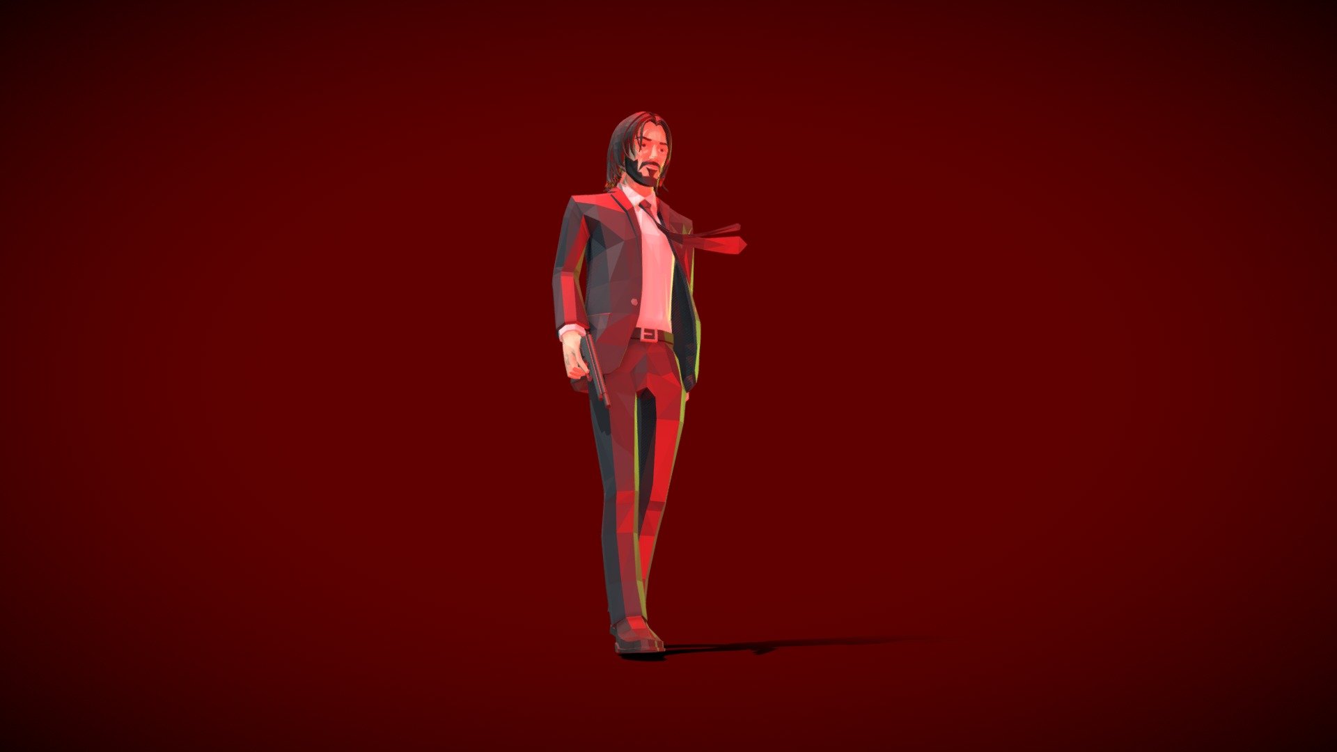 Mr. Wick - 3D model by Himanshu Yadav (@Himanshu_Yadav) [5db1392 ...