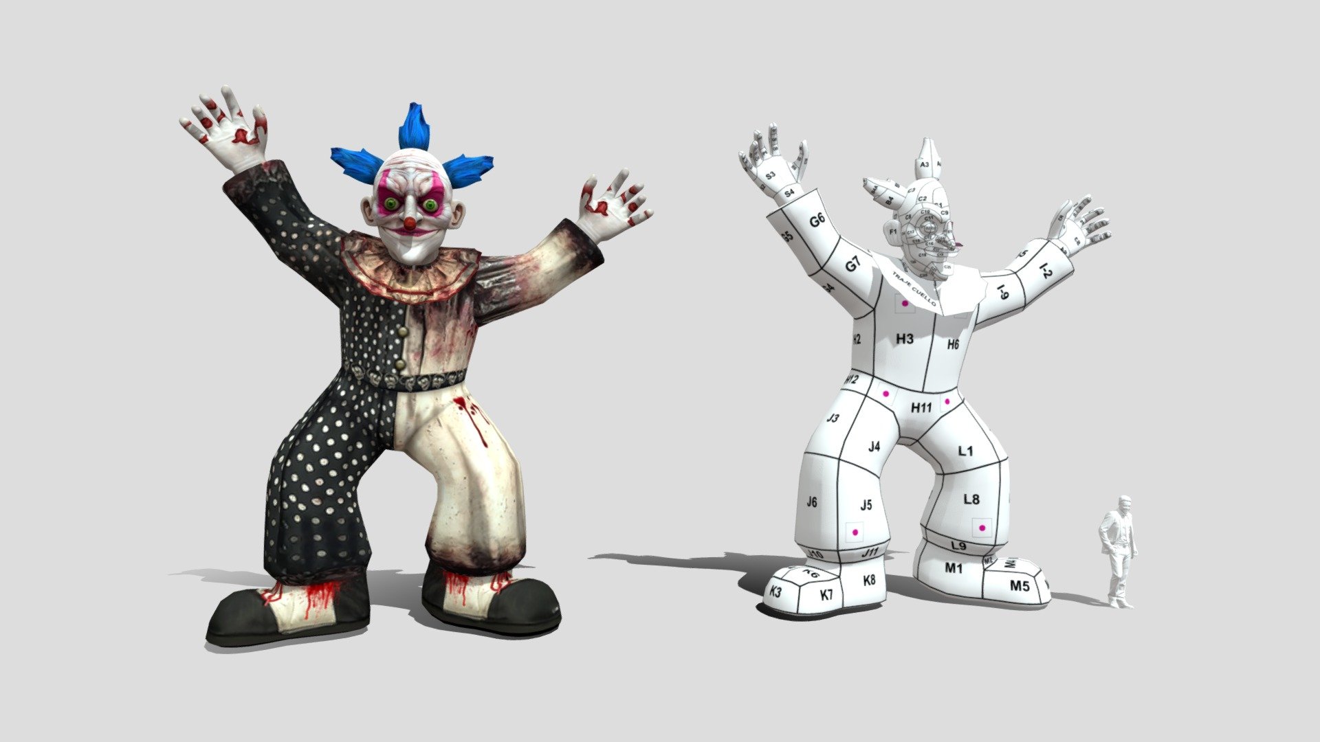 Evil Clown 25ft guia - 3D model by Daniel Rueda (@daniel.rueda.2003 ...