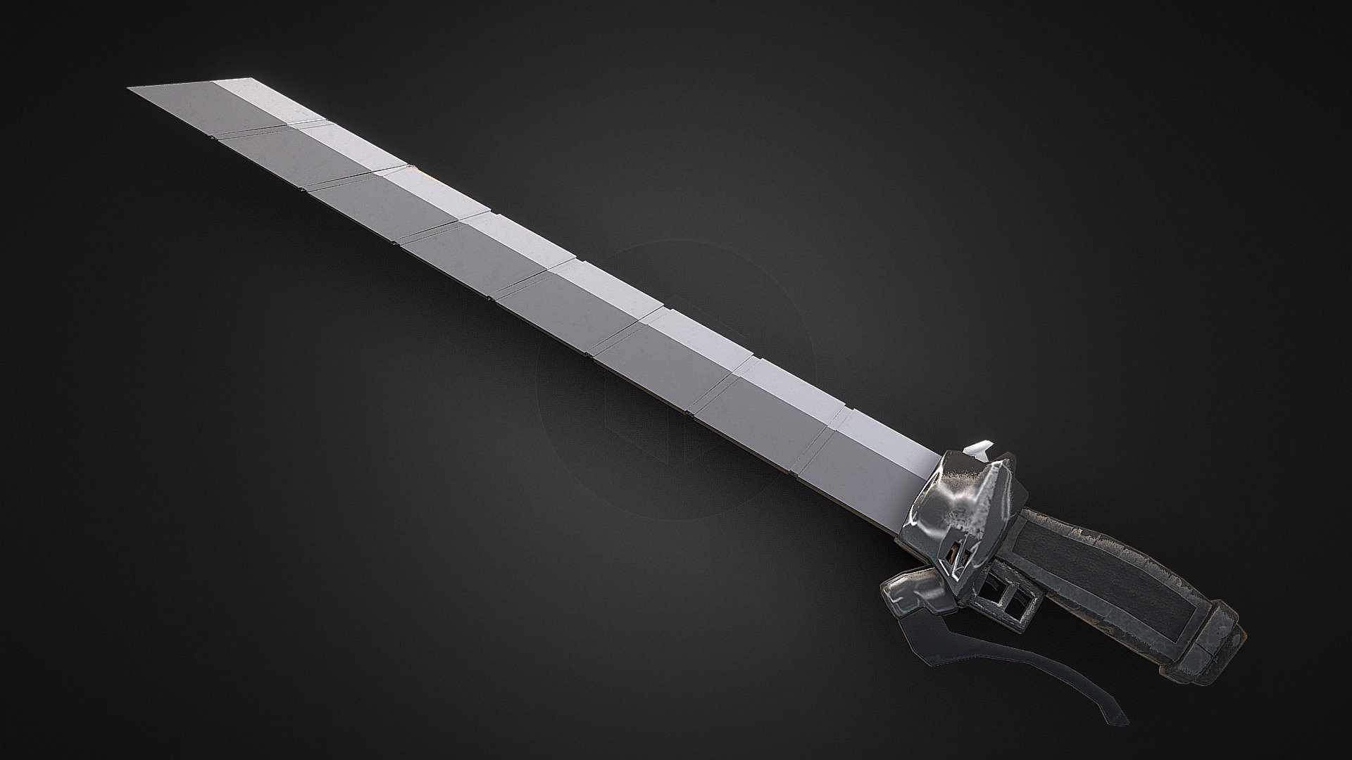Attack off Titans Sword LowPoly - 3D model by Adi.Booker [5db2a66] - Sketchfab