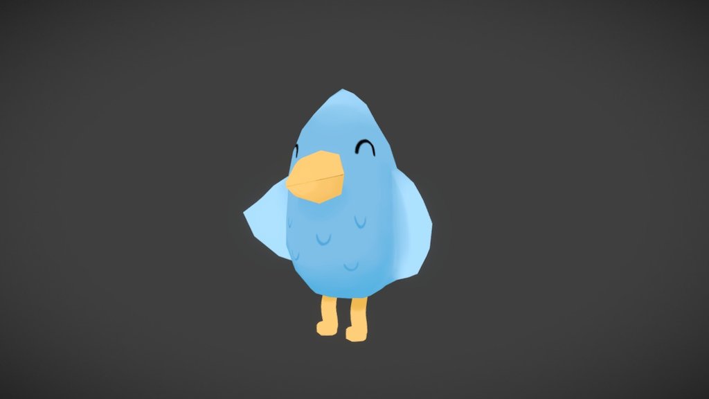 The Happiest Bird (with Animation) - 3D model by megcurdy [5db30de ...
