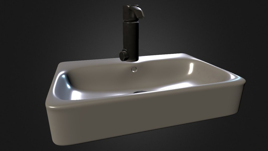 Sink, own design - 3D model by 3datso [5db35da] - Sketchfab