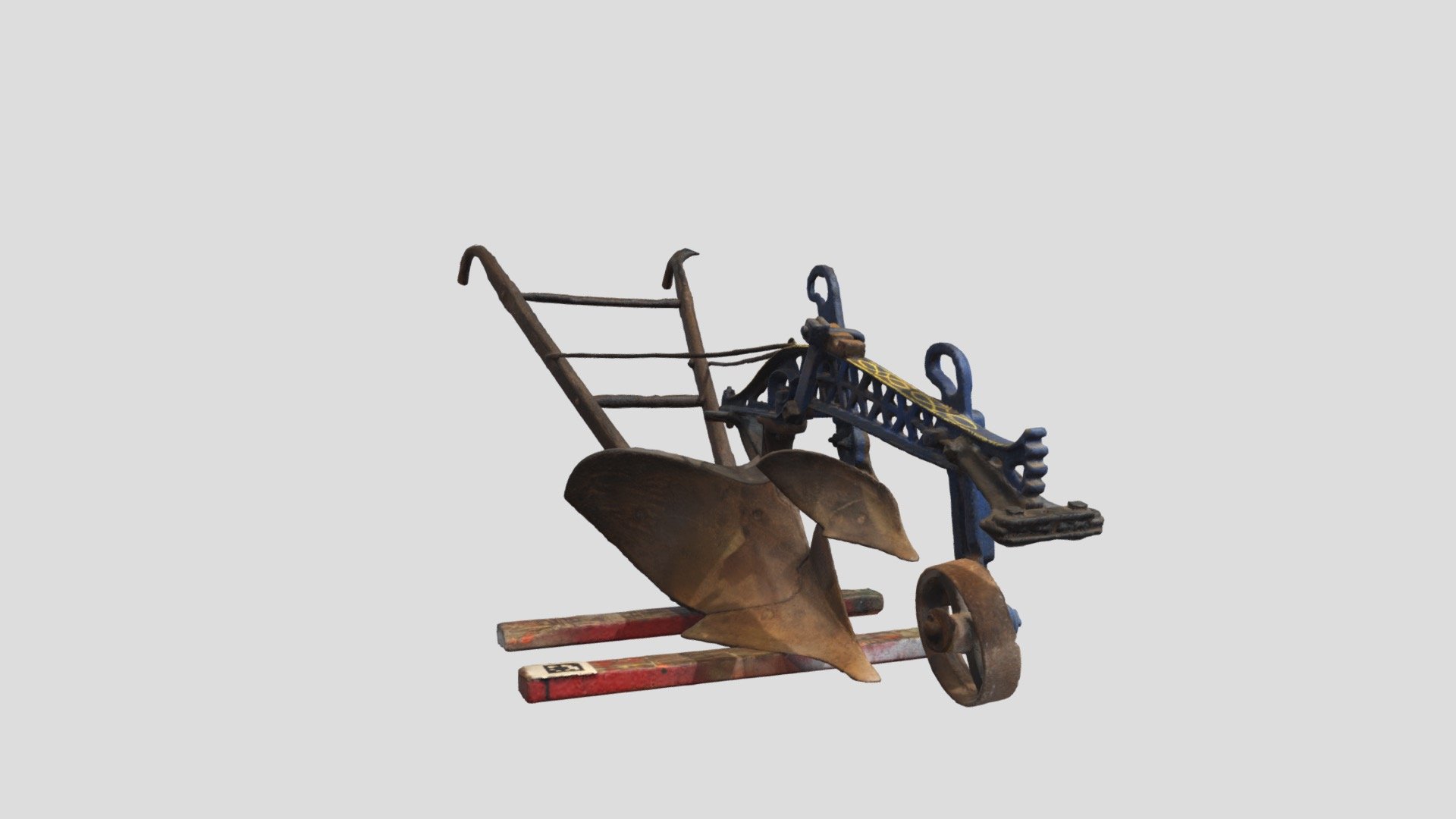 WIP - J.G. Cockshutt walking plow - Download Free 3D model by scbenoit ...