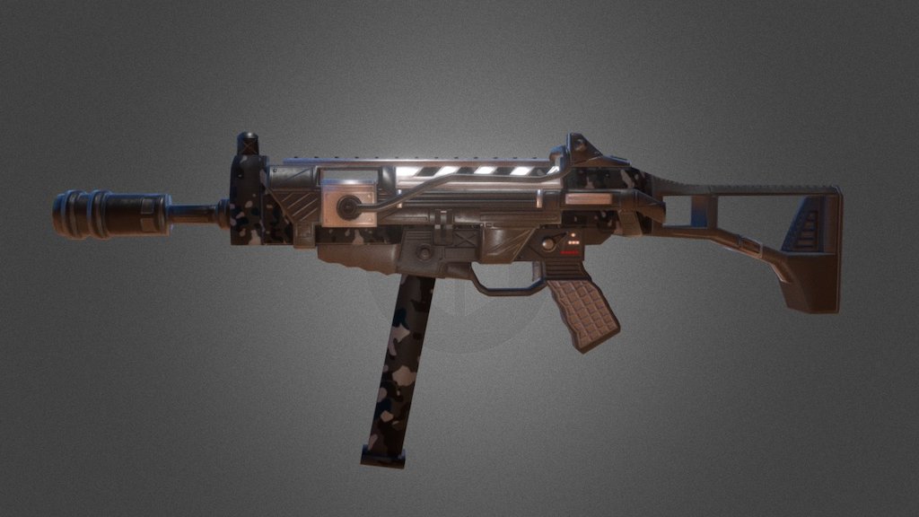 SubMachine Gun - 3D model by amazingStanley [5db7426] - Sketchfab