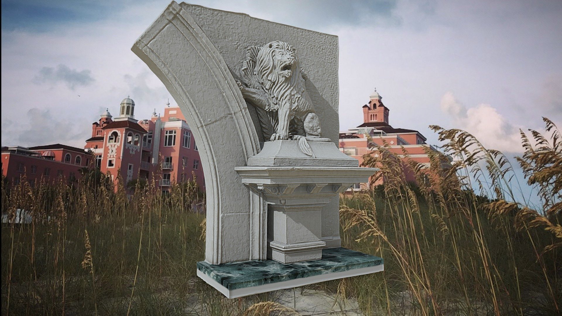Lion Sculpture at the Don Cesar - 3D model by University of South ...