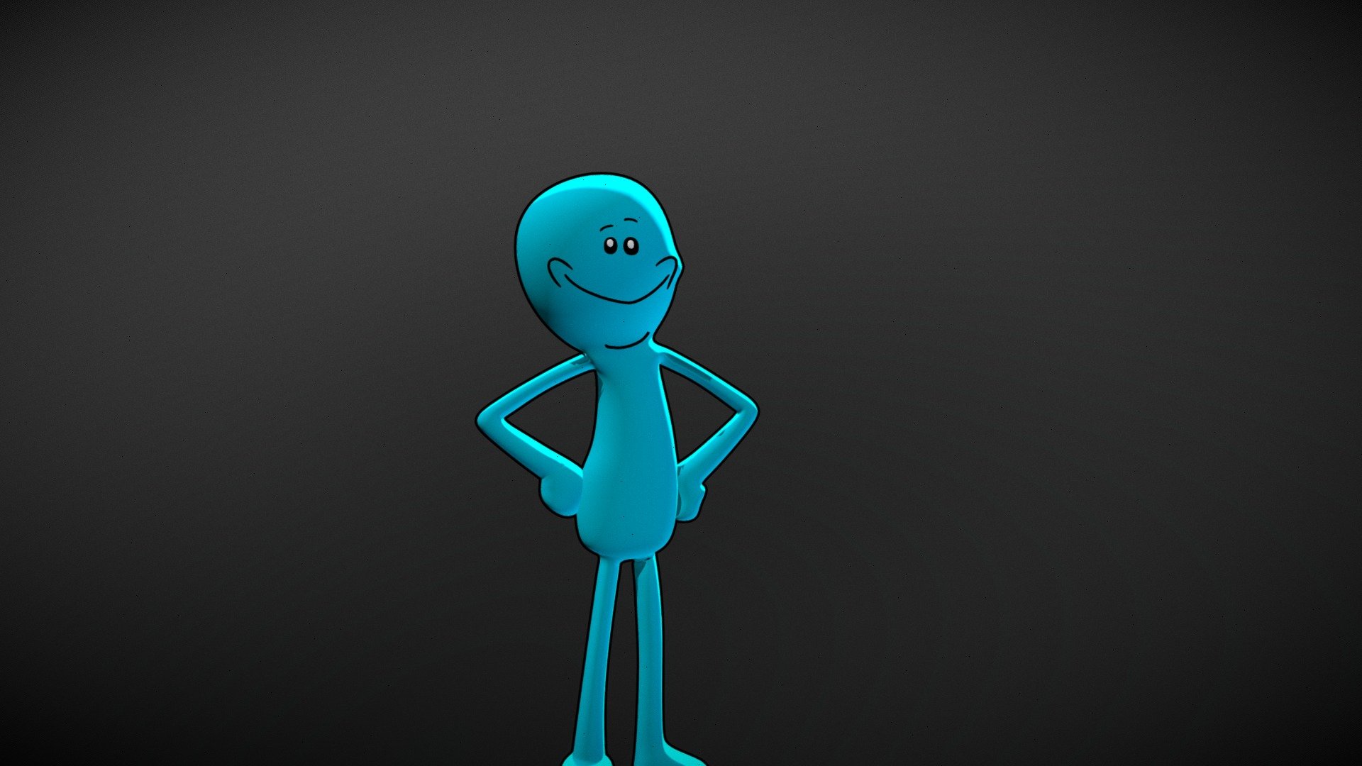 Mr Meeseeks - Download Free 3D model by saimonbarada [5db97fd] - Sketchfab
