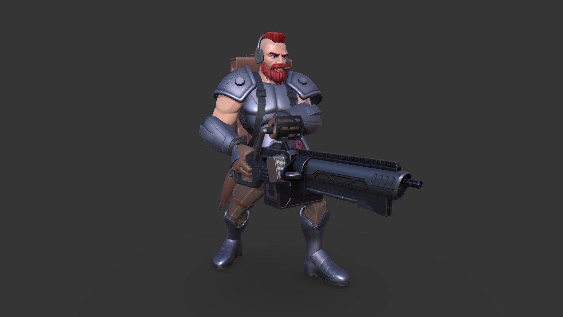 Post Apoc Heavy Fighter - 3D model by 3DVice (@Vice3D) [5db9b88 ...