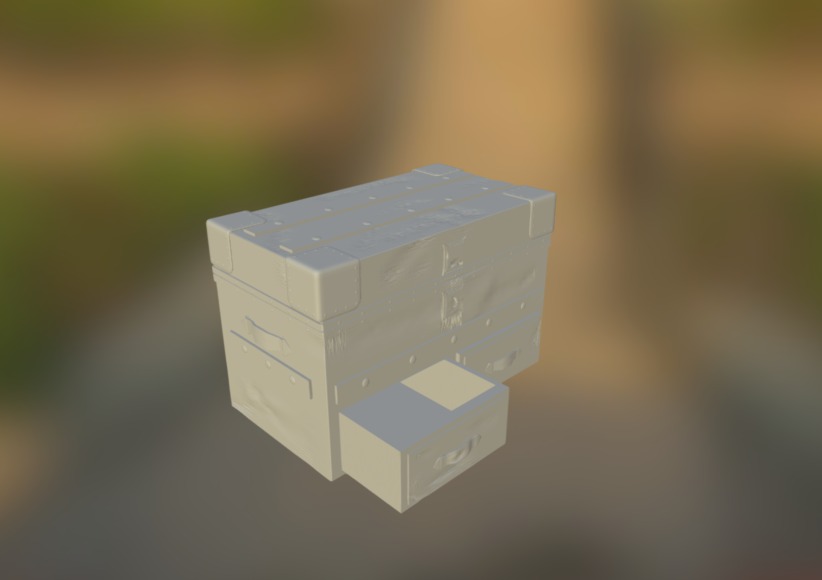 Post-Apocalyptic Trunk/Chest - 3D model by basscake [5dbba27] - Sketchfab