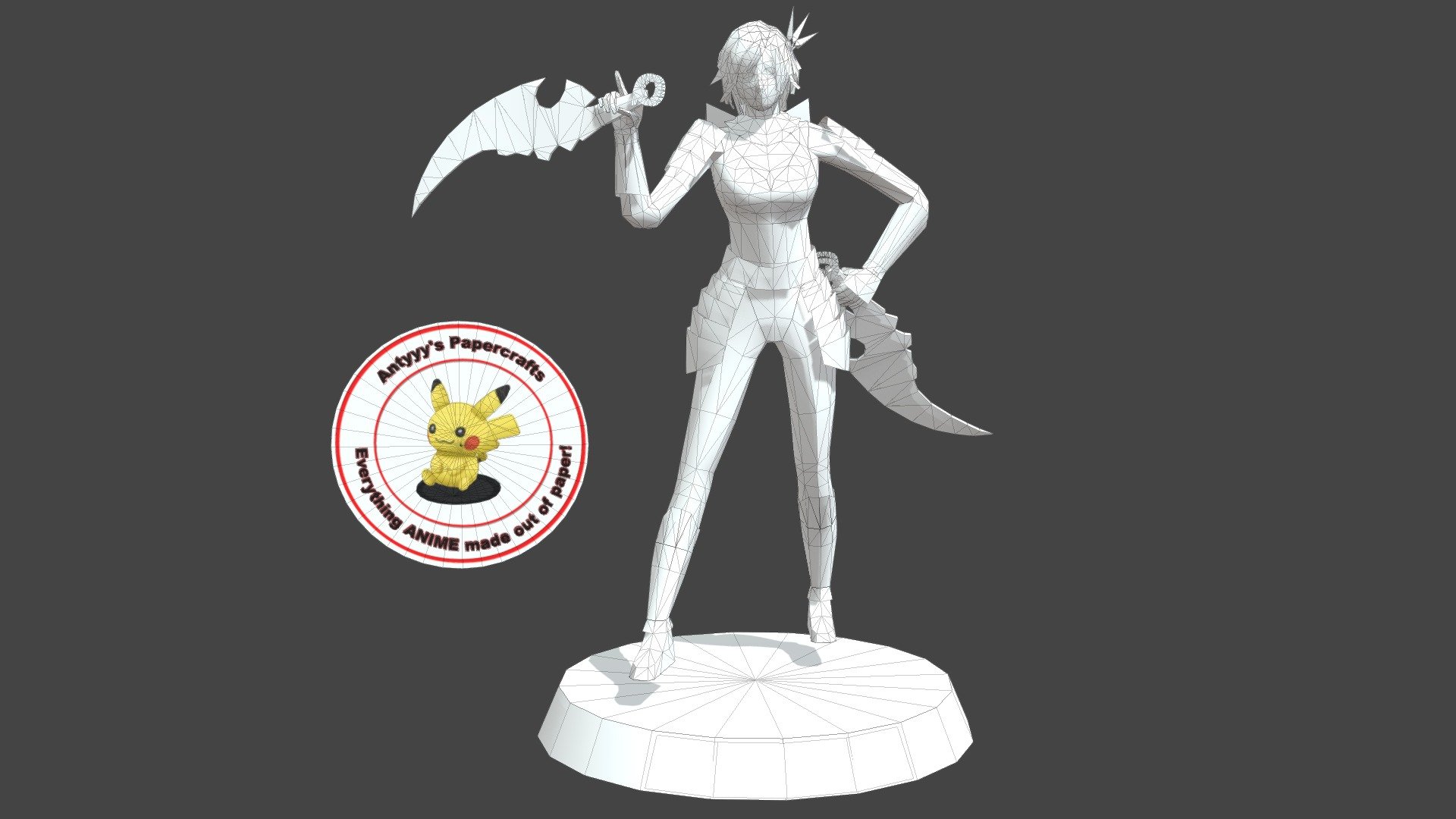 Nene (Samurai Warriors) FREE papercraft - 3D model by Antyyy [5dbe72f ...