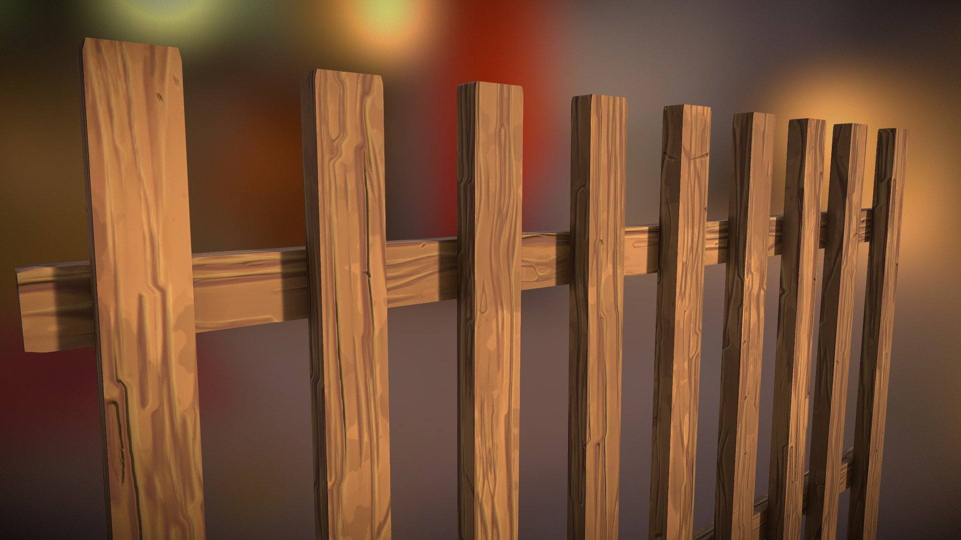 Wooden Fence - Download Free 3D model by Dudzy [5dbe869] - Sketchfab