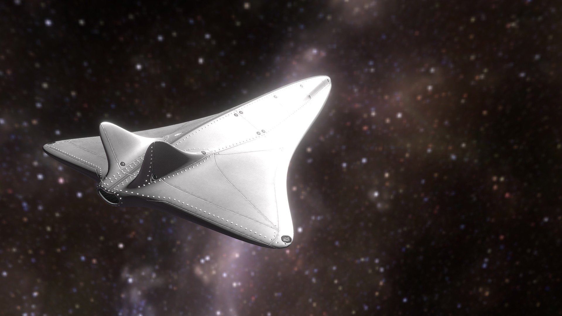 Futuristic airplane (concept) - Download Free 3D model by Kenkento3D ...
