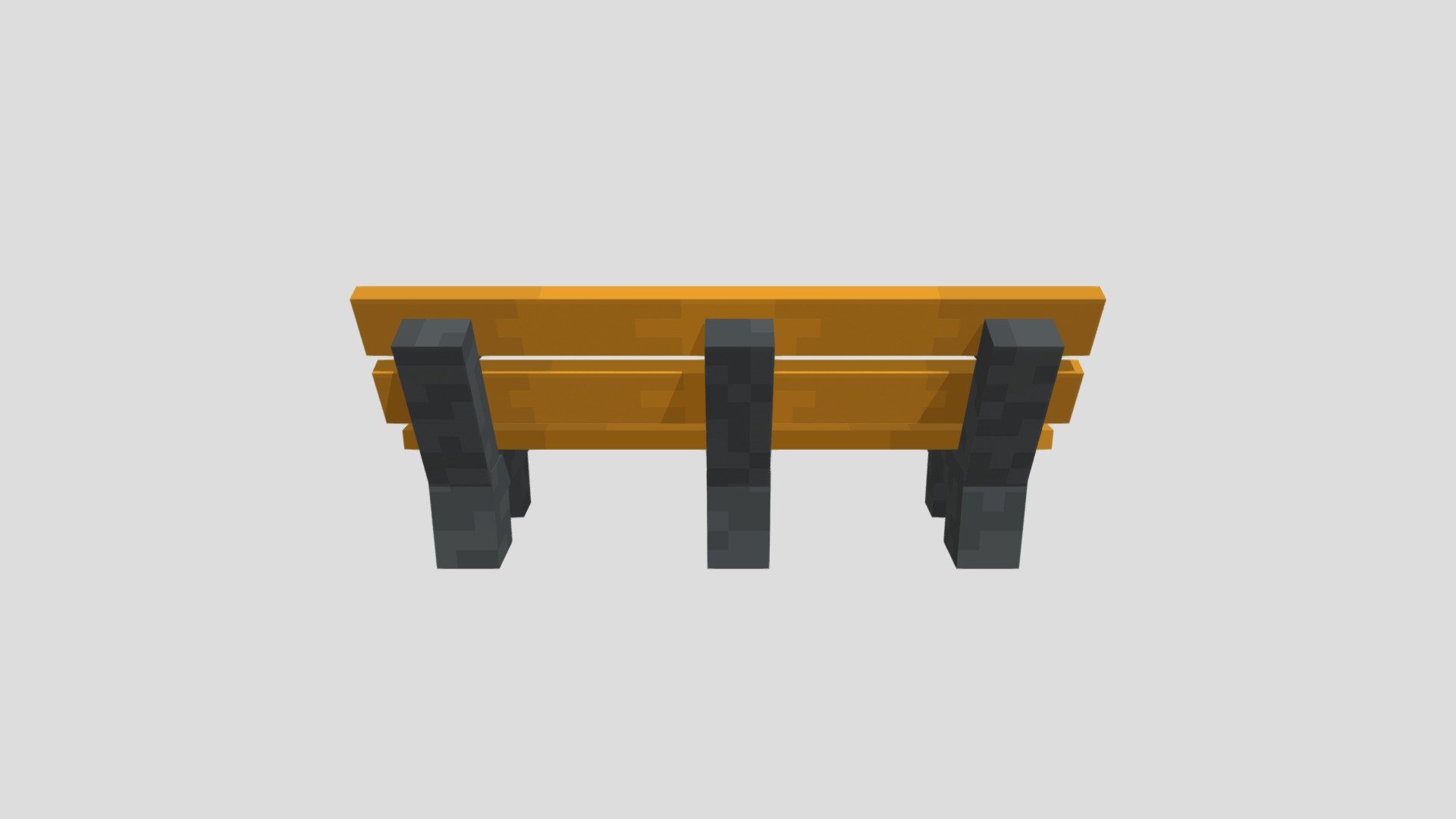 Minecraft Street bench - 3D model by itsNoury [5dc0d28] - Sketchfab