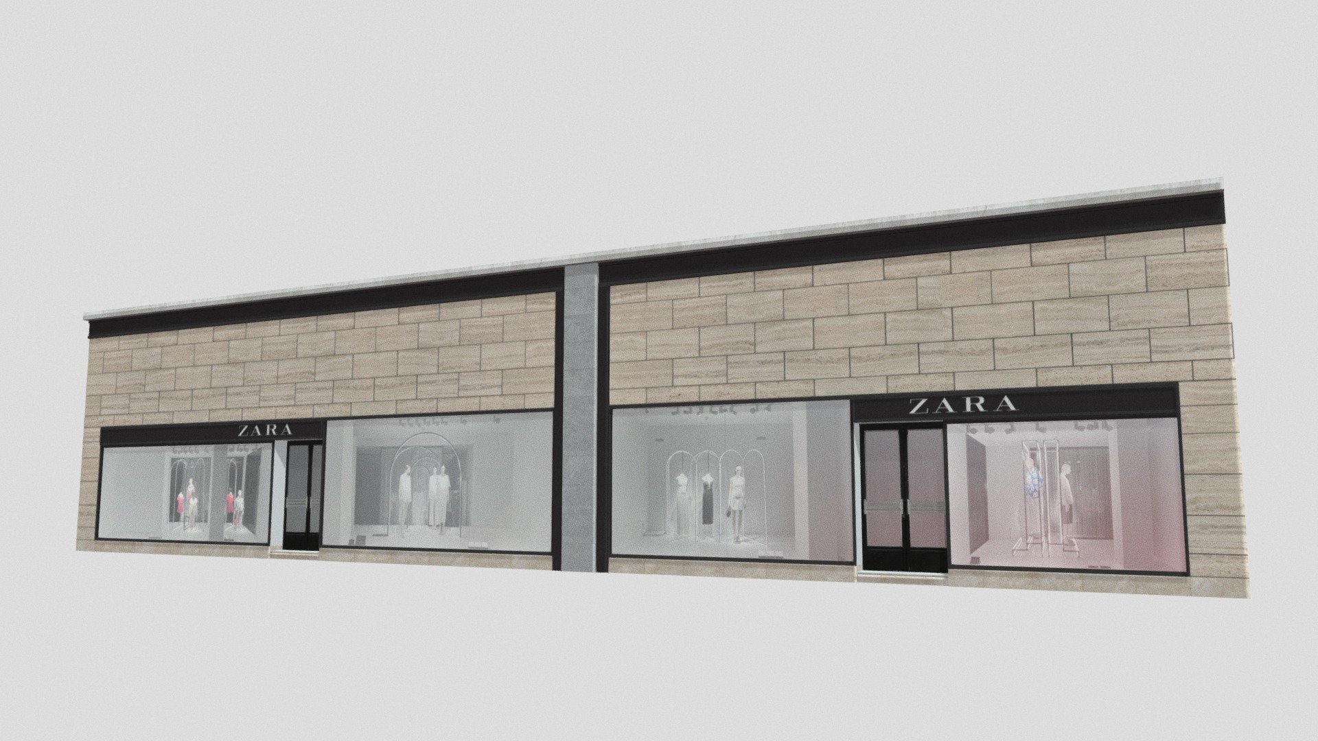 ZARA store - 3D model by Spal (@spal3D) [5dc1658] - Sketchfab