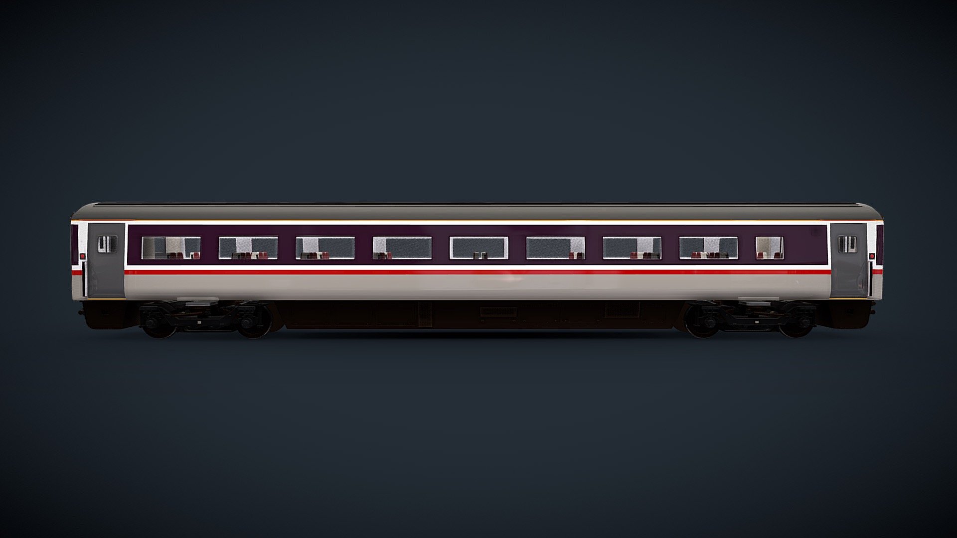 Mark 4 Carriage Std LNER New Livery 2022 - Download Free 3D model by ...