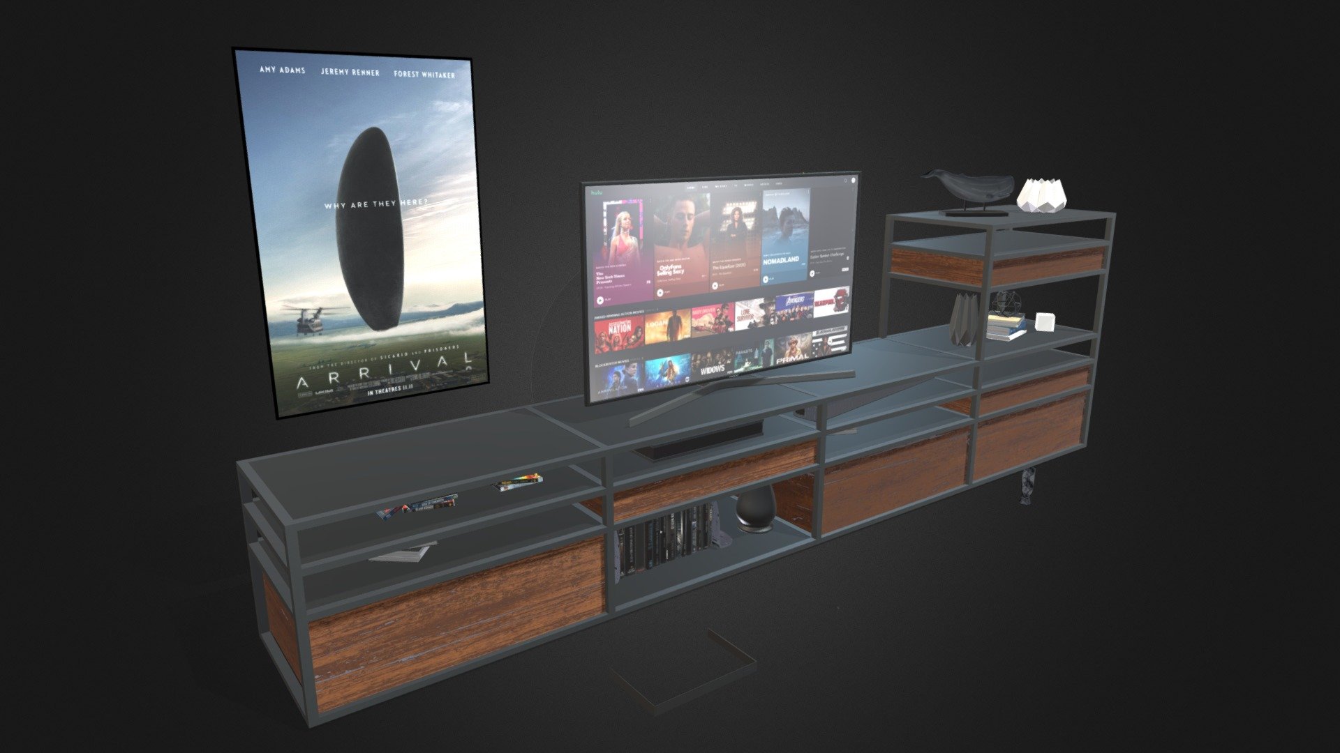 Modern TV Set Stand - 3D model by Ali 3D (@ali3dexpress) [5dc4c6b ...