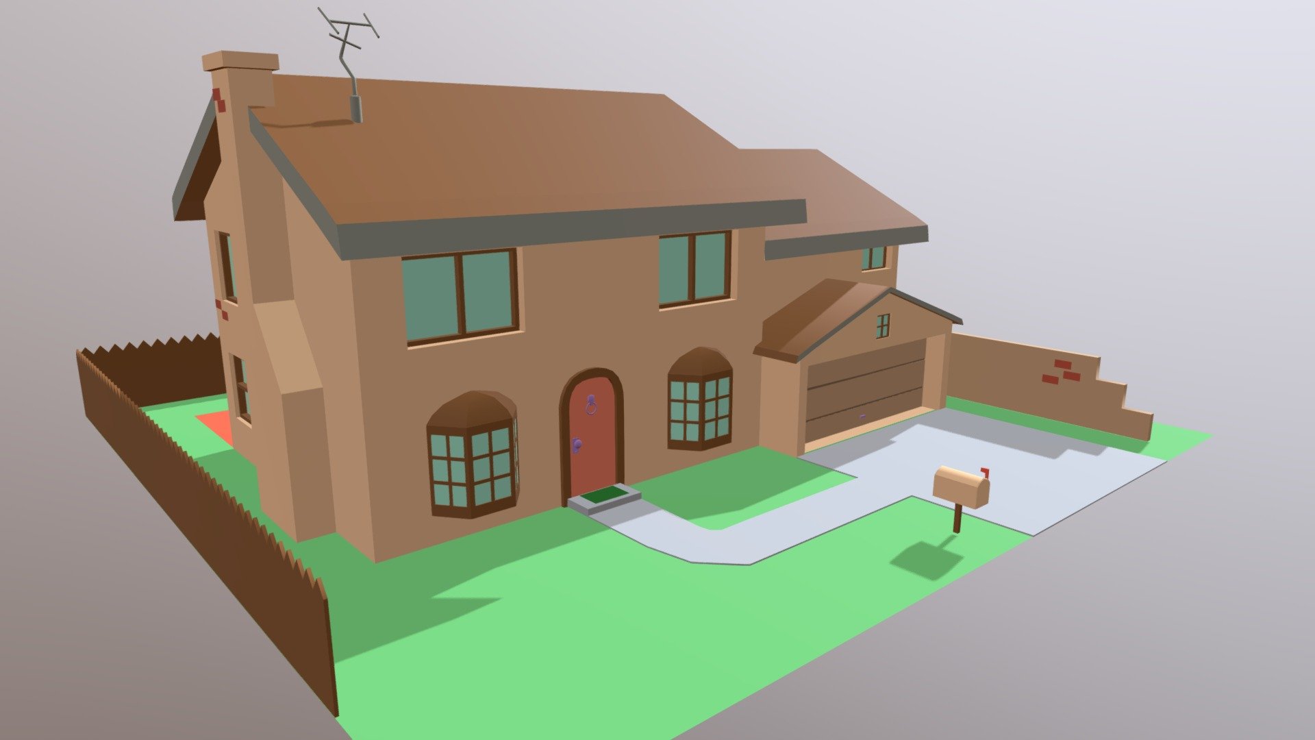 Simpson's House - 3D model by John Carvalho (@baconsaur) [5dc804a ...