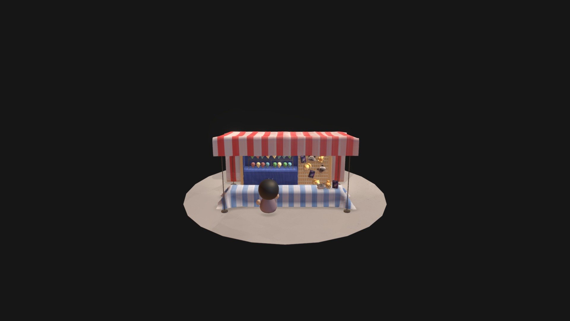 Night market game stall - 3D model by LuohanInTheThirdDimension ...