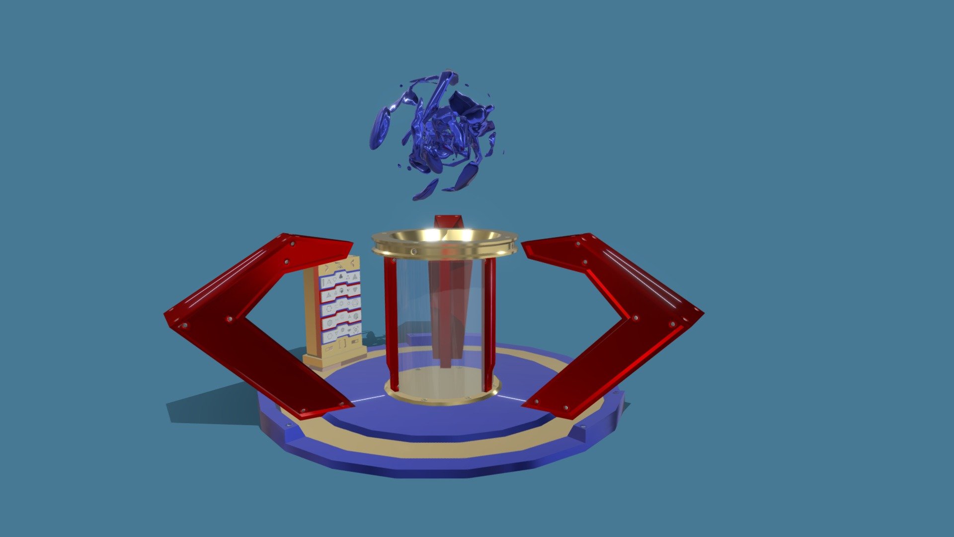 Alien Teleporter - 3D model by Novanso [5dca920] - Sketchfab