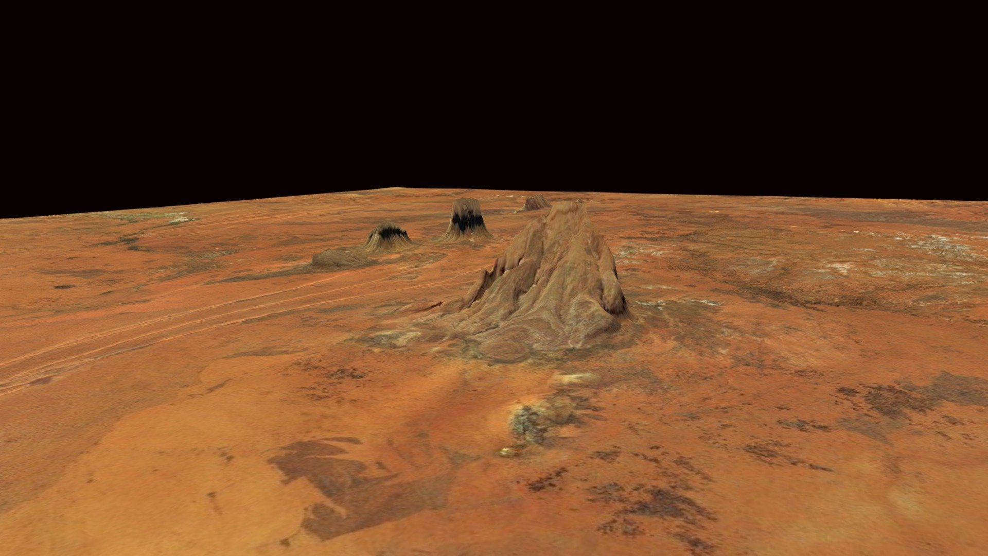 Eroded desert red plains 2 - 3D model by Stance Hurst (@Cacti3D ...