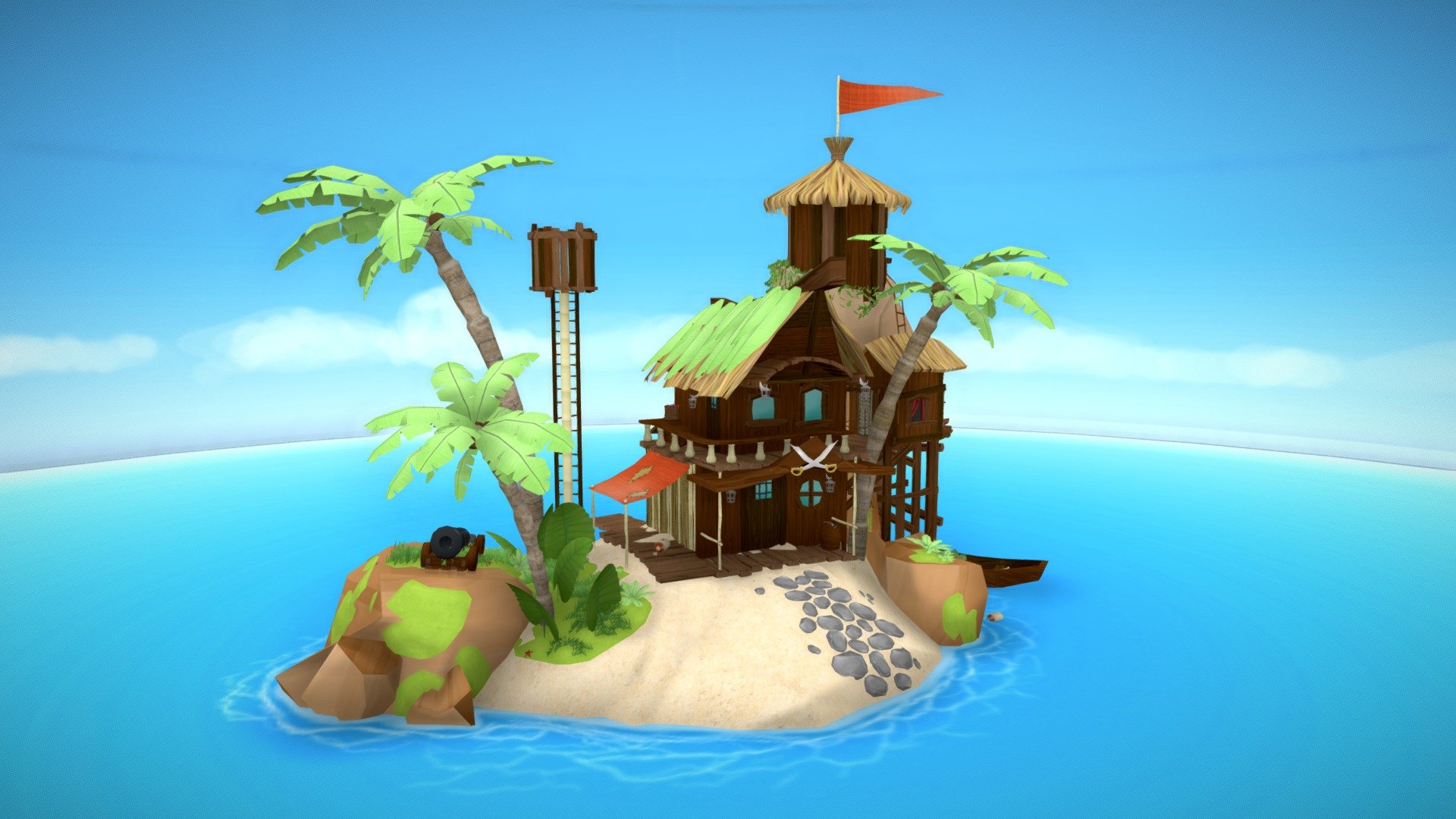 Battle of the Islands Smuggler's Den - 3D model by Laura Pirelli ...