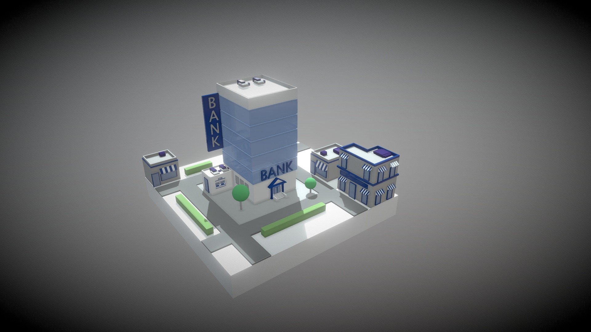Bank - 3D model by upenat42 (@42interactive) [5dd5fef] - Sketchfab