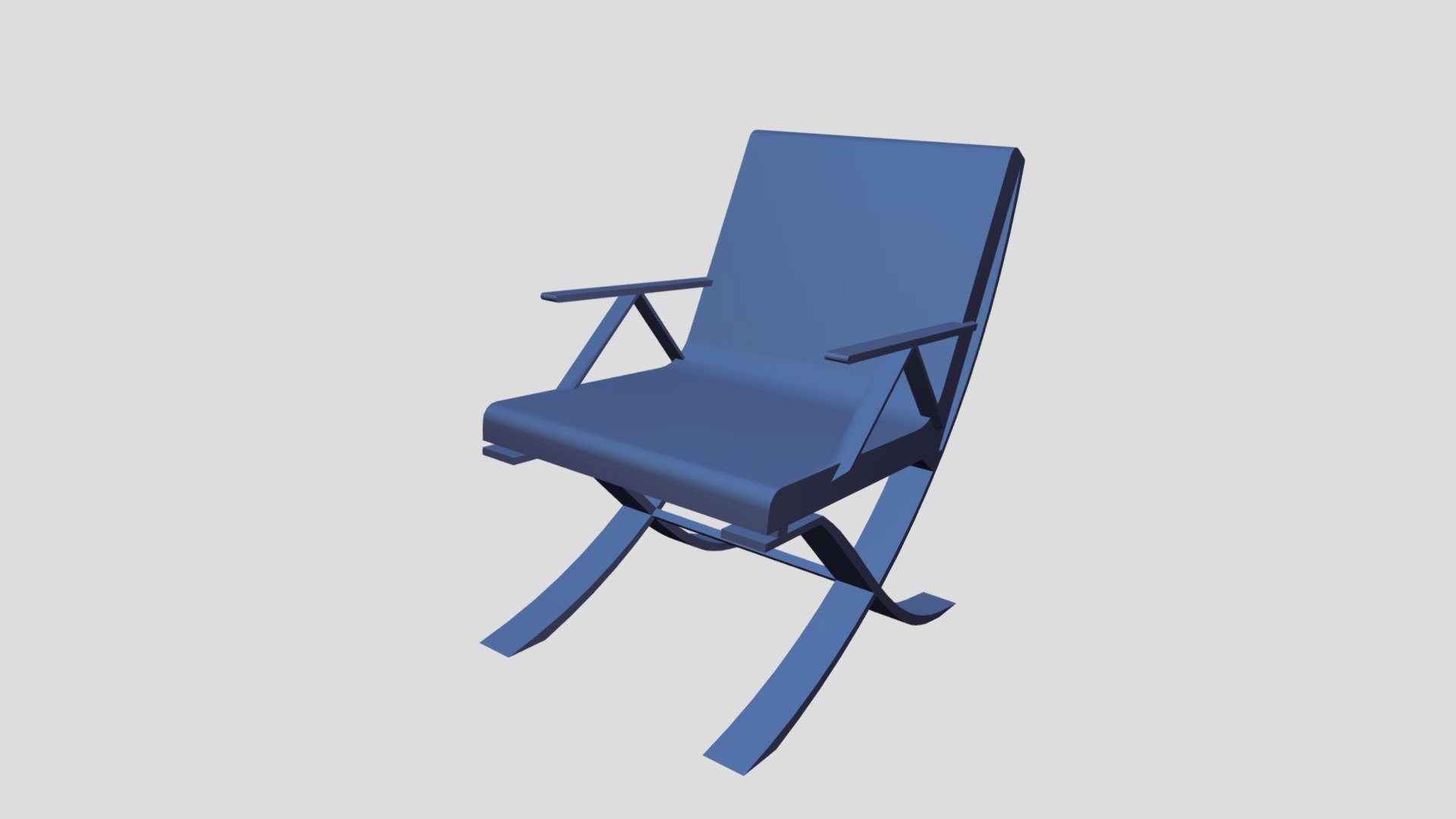 Lawn Chair - 3D model by Andrew Kronenberg (@andrewkronenberg) [5dd70eb ...