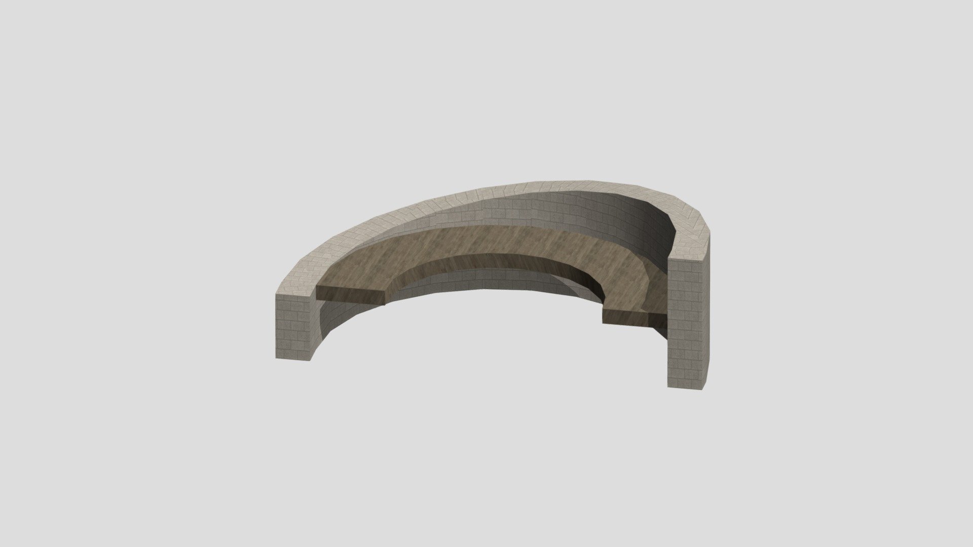 Curved Bench - Download Free 3D model by geppettomaster [5dda4e4 ...
