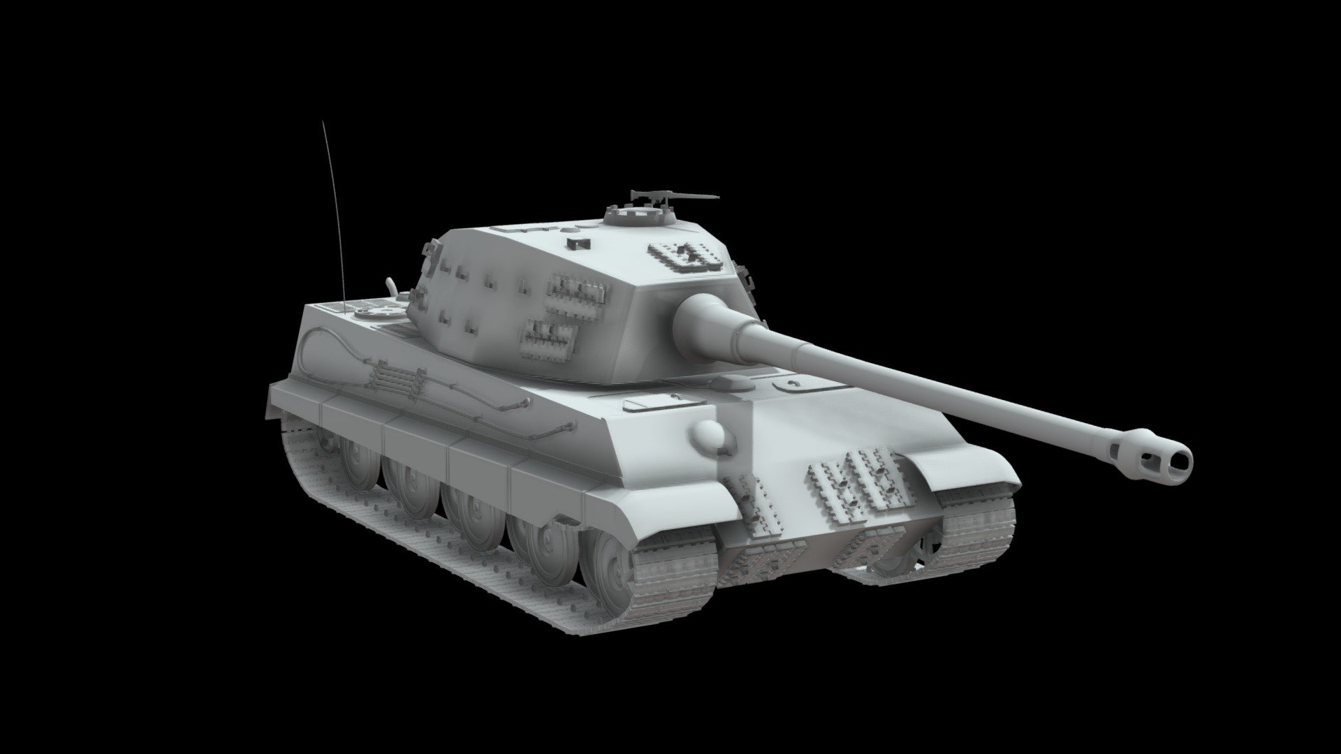 King Tiger 2 - 3D model by FabioVivas [5dde541] - Sketchfab