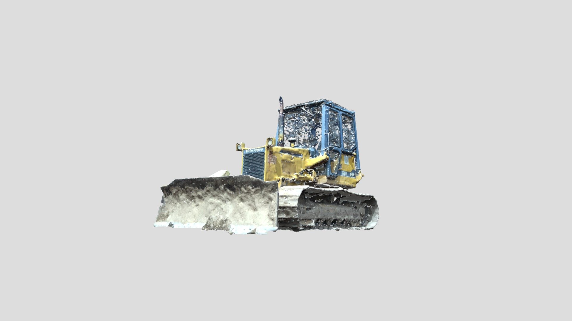 Komatsu Buldozer - Buy Royalty Free 3D model by Daniel.Pikl [5dde5d8] - Sketchfab Store
