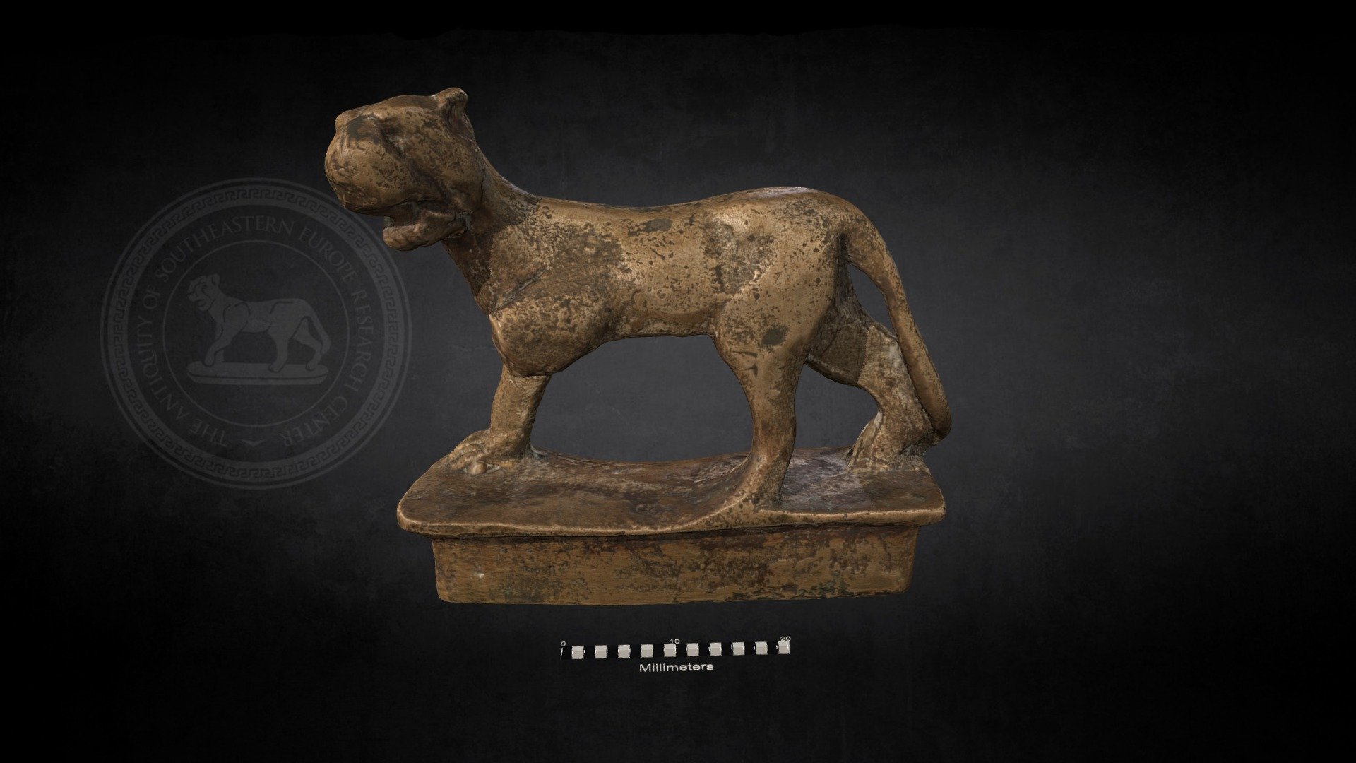 Bronze Lioness Figurine (Replica) - 3D model by Faculty of Archaeology ...