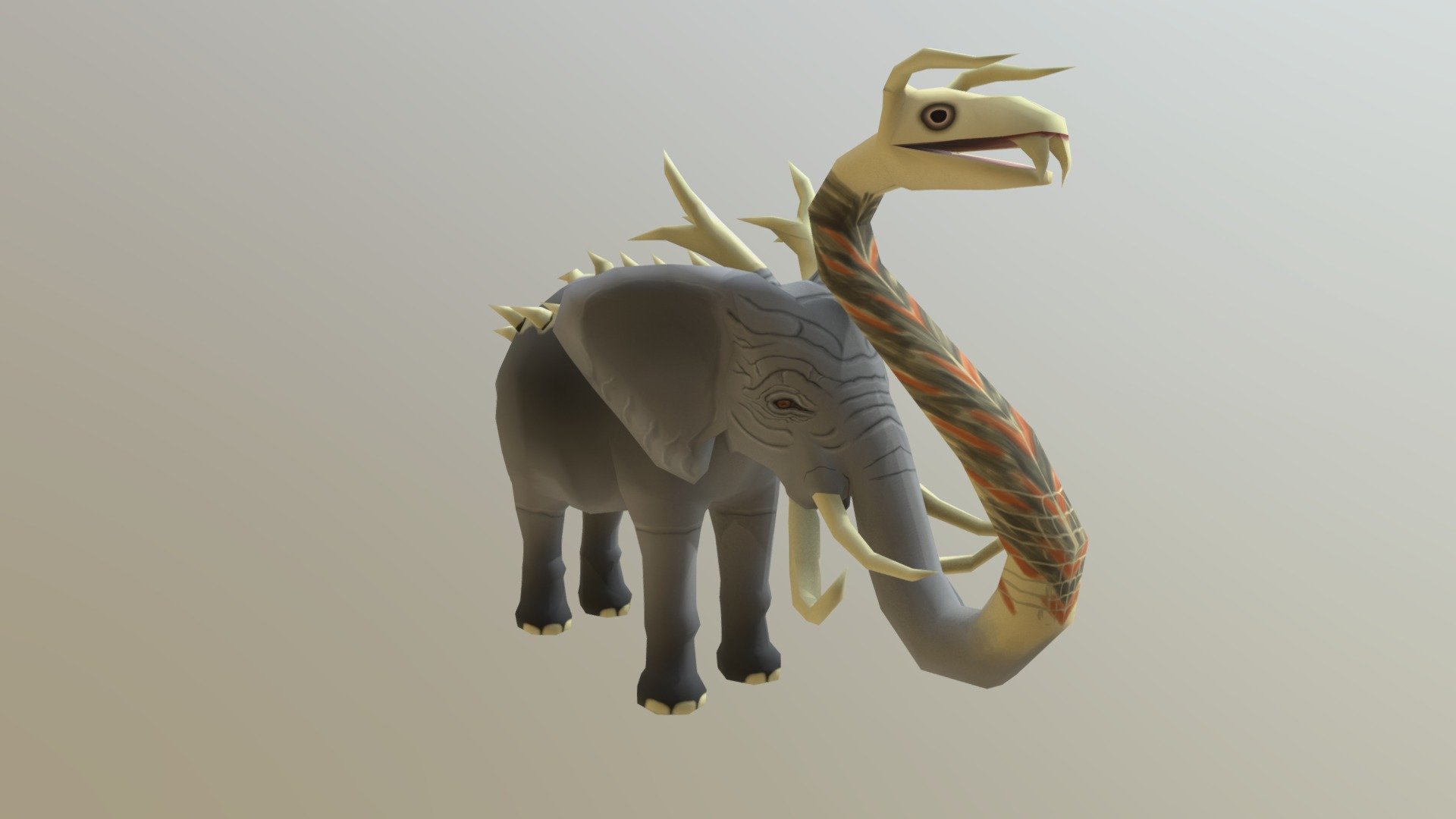 Grootslang WIP - 3D model by Skarving [5de1563] - Sketchfab