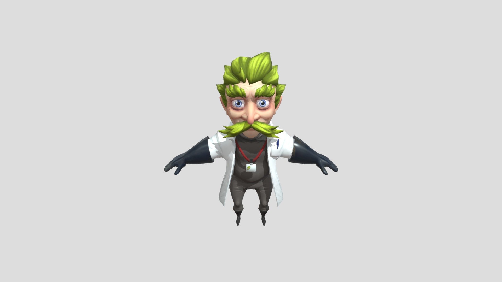 2019 - First Blender rig: Professor - 3D model by Dalehan [5de2a55 ...