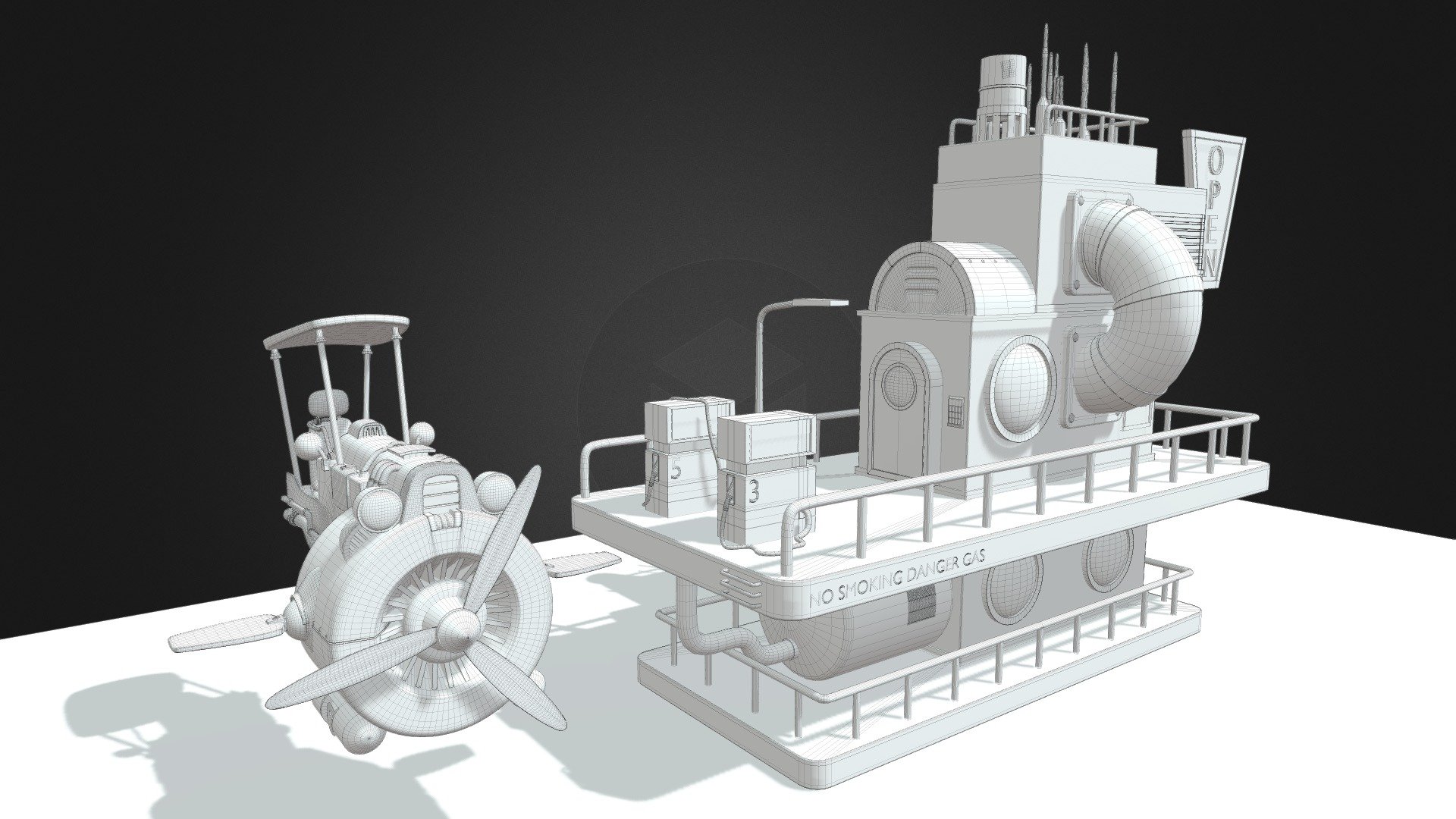 Cyberpunk Gas - 3D model by CADAVATO [5de2f23] - Sketchfab