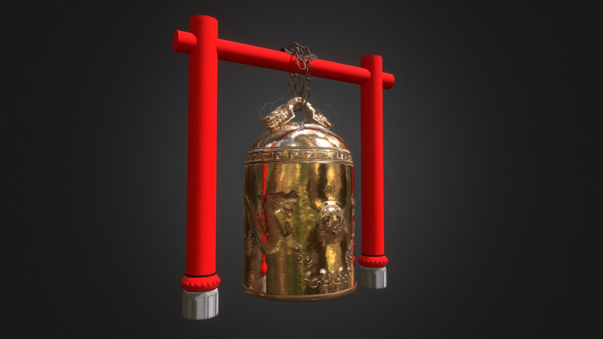 Chinese Bell - 3D model by João Martins (@WickedWiped) [5de48d8 ...