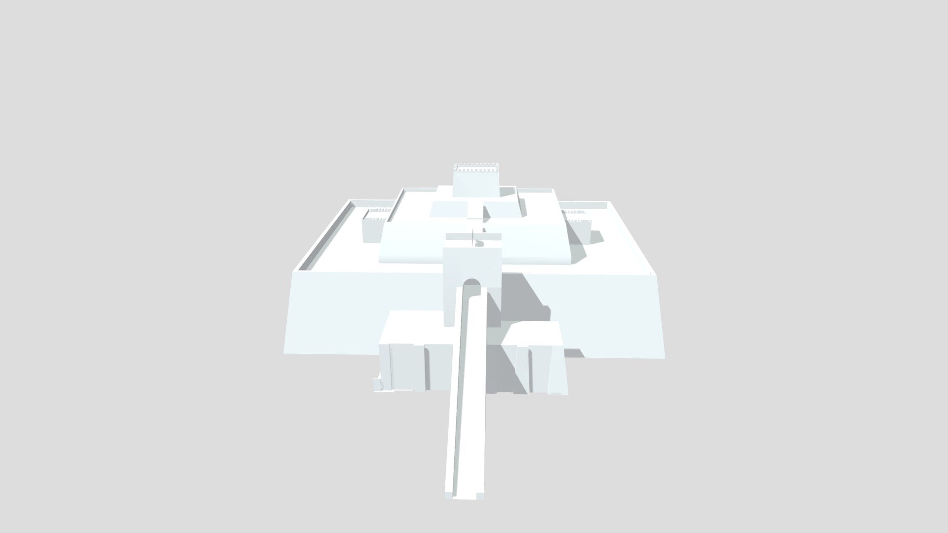 Ziggurat of Ur Model - 3D model by CAD4ALLonline [5de50c2] - Sketchfab