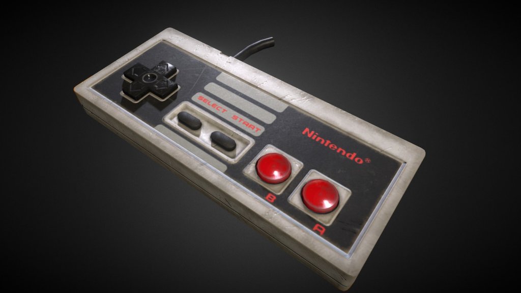Nes Controller - 512 Texture - 3D model by Gran (@lividgrain) [5de6ef7 ...