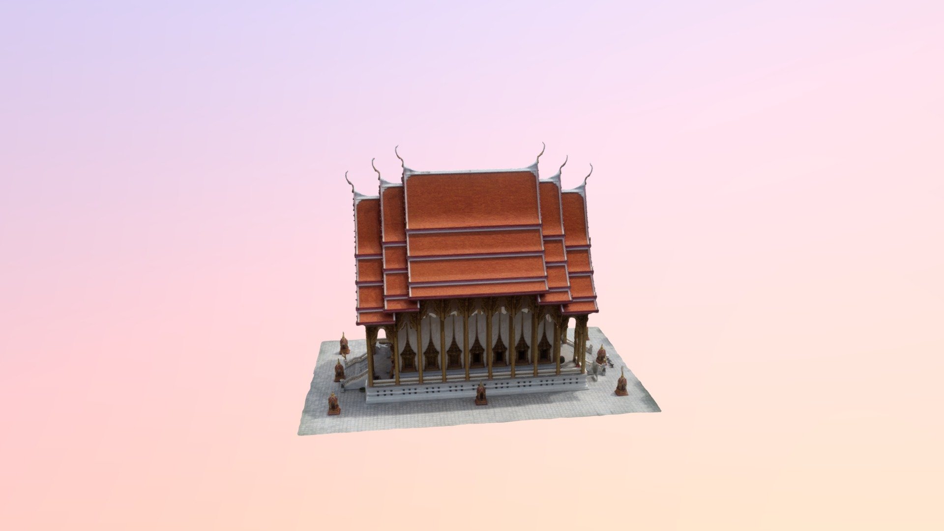 4saladang Temple All Simplified 3d Mesh - 3D model by per666 [5de776d ...